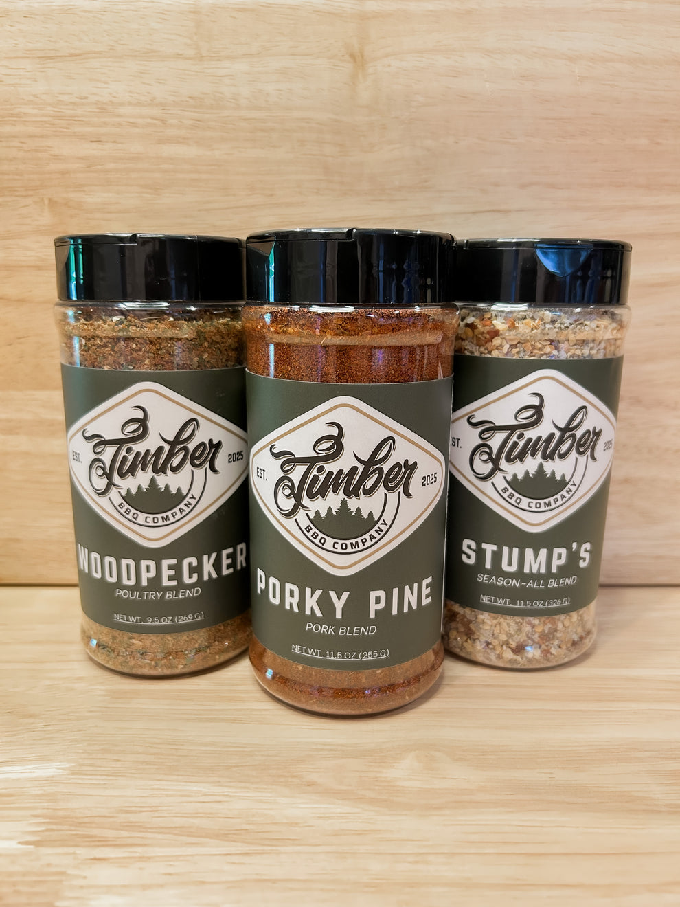 Timber Rub Trio – Timber BBQ Co.